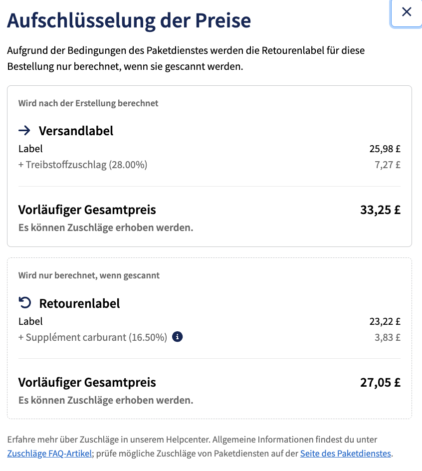 Wie du vorab ausgedruckte Retourenlabels erstellen kannst – Sendcloud Help Center